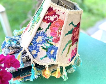 Cross Stitch Lamp Shade - Etsy