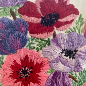 Rich Embroidery Square Bell Lampshade - 8.5" High - Exquisite Textiles ...