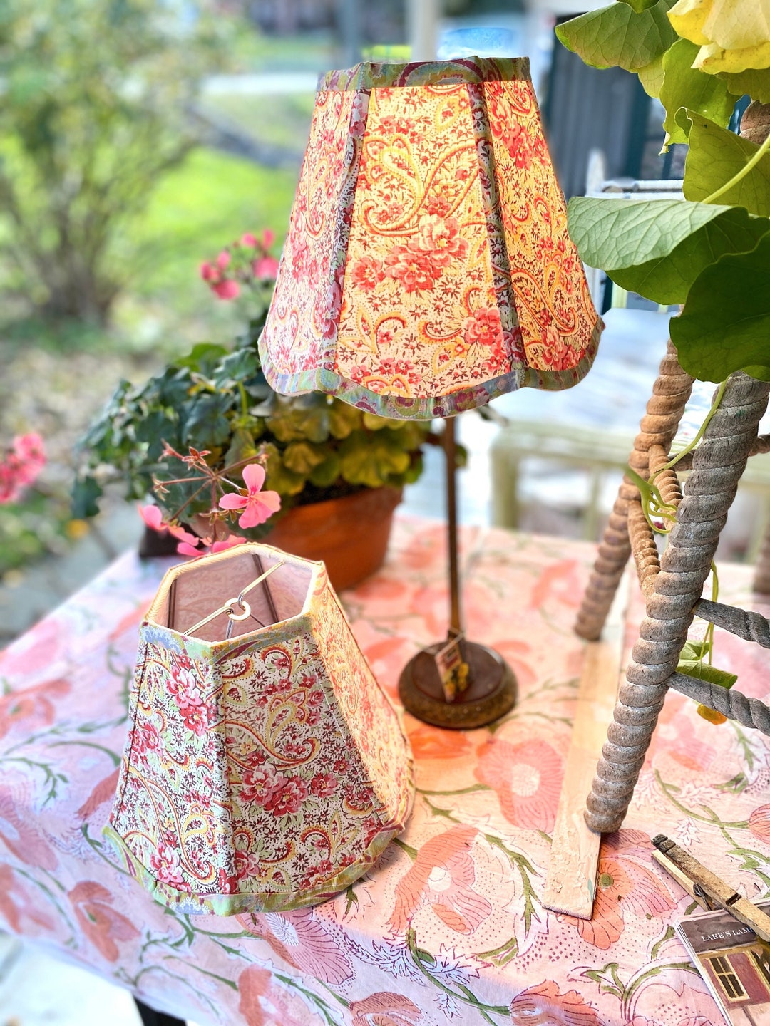 Très cher abat-jour français Paisley festonné joli abat-jour - Etsy France