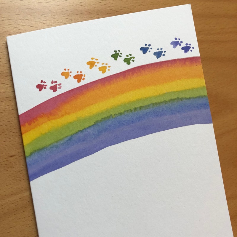 Rainbow Bridge Card - Etsy