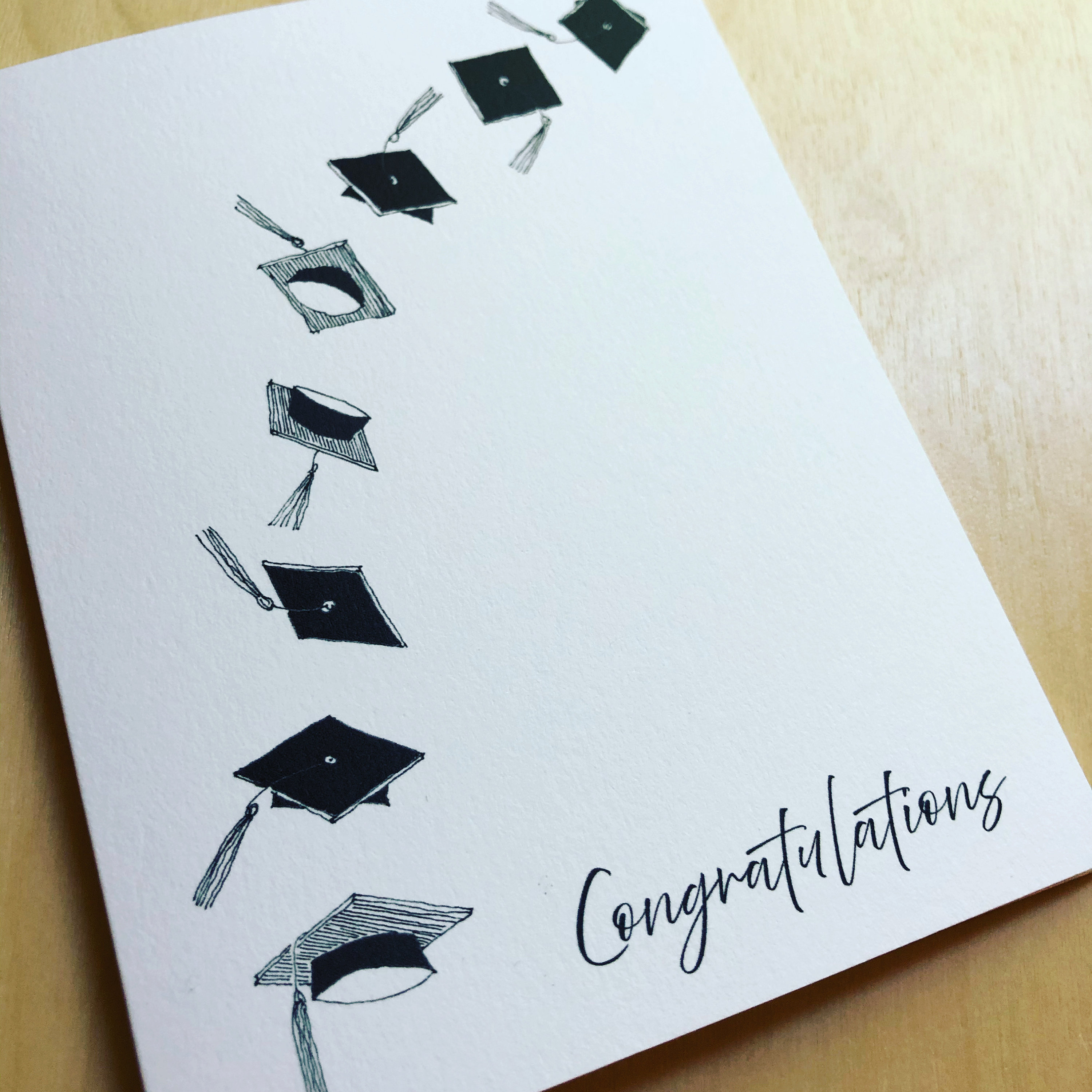 Hats off to Graduate Congratulations Graduation Card - Etsy