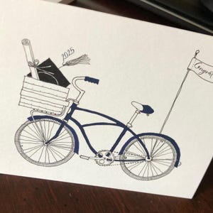 Graduation Bike Congratulations Card - Ready to Ship - Etsy