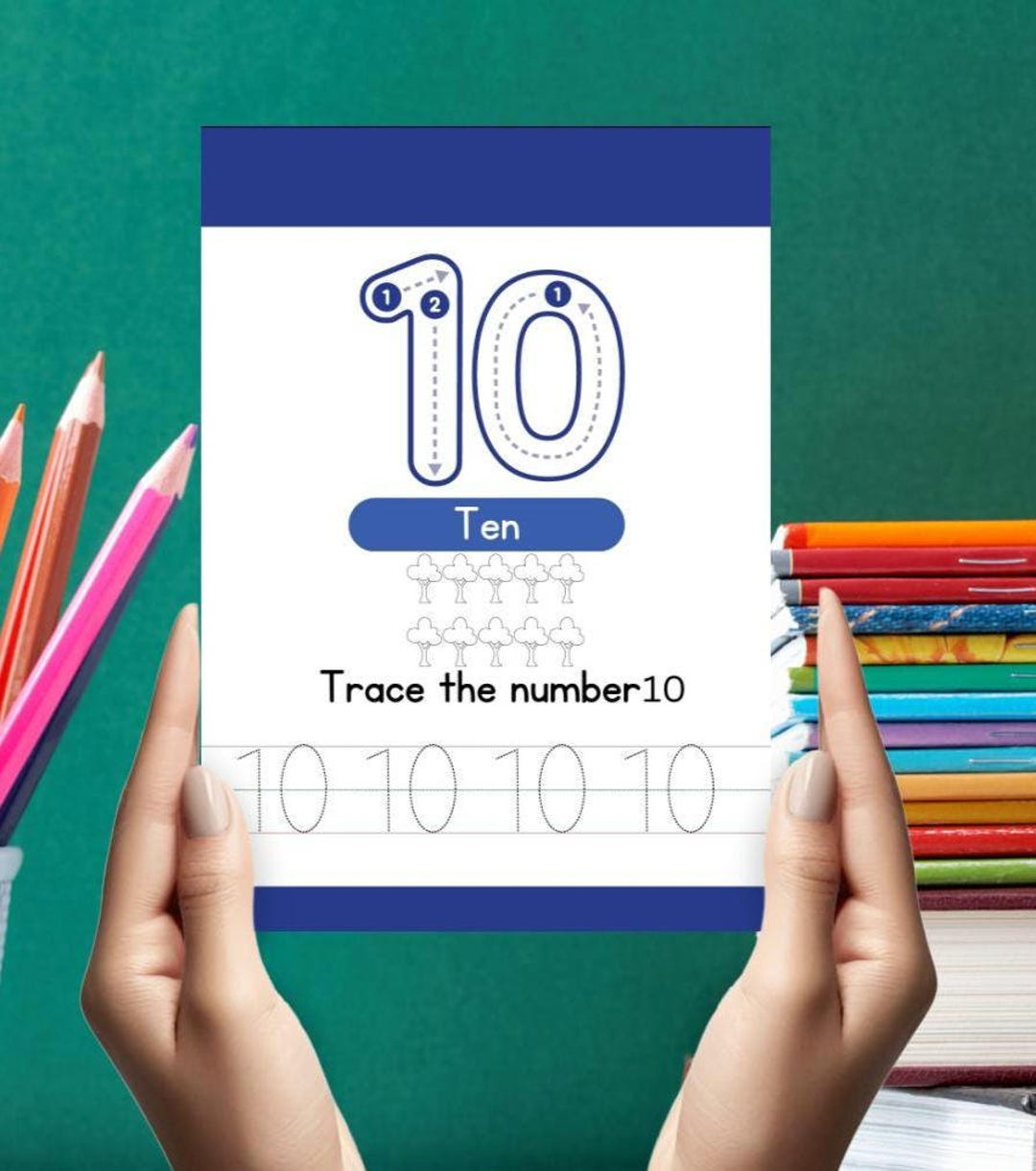 1–20 Number Tracing Worksheets,kids Learn Numbers, Preschool Worksheets ...