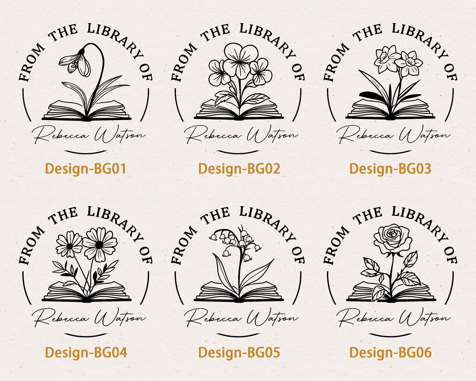 Personalized Book Stamp: Custom Book Lover Gift - Etsy