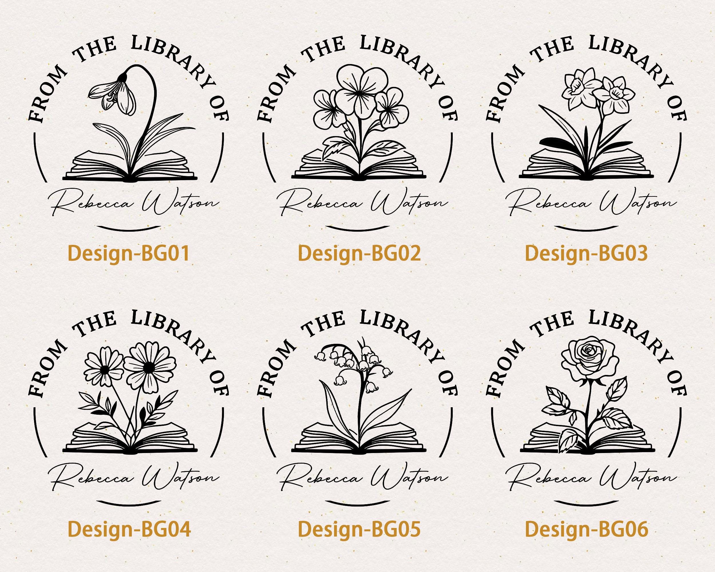 Personalized Book Stamp: Custom Book Lover Gift - Etsy
