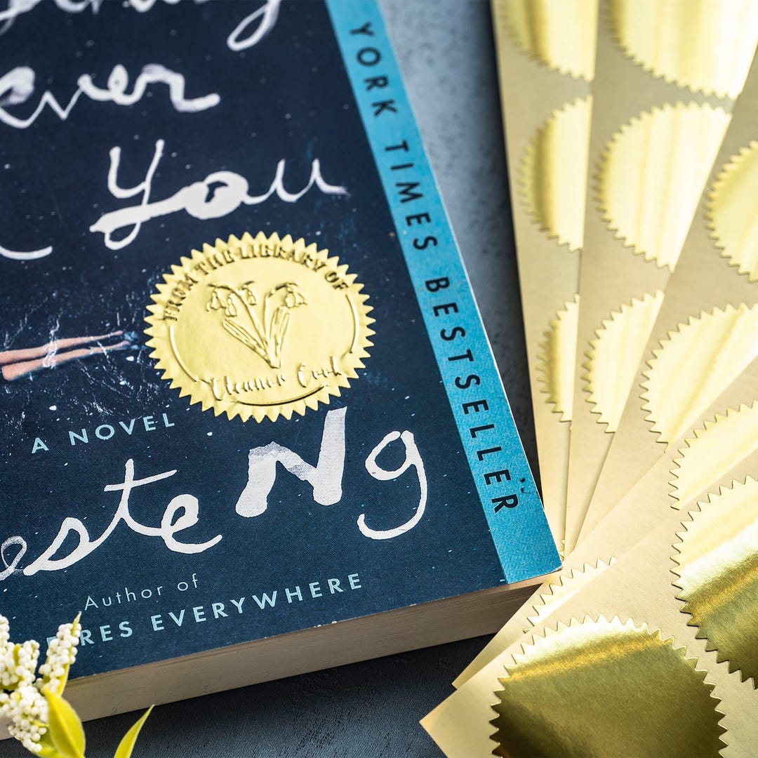 The Stickers for the Book Embosser | Gold Sticker | Silver Sticker ...