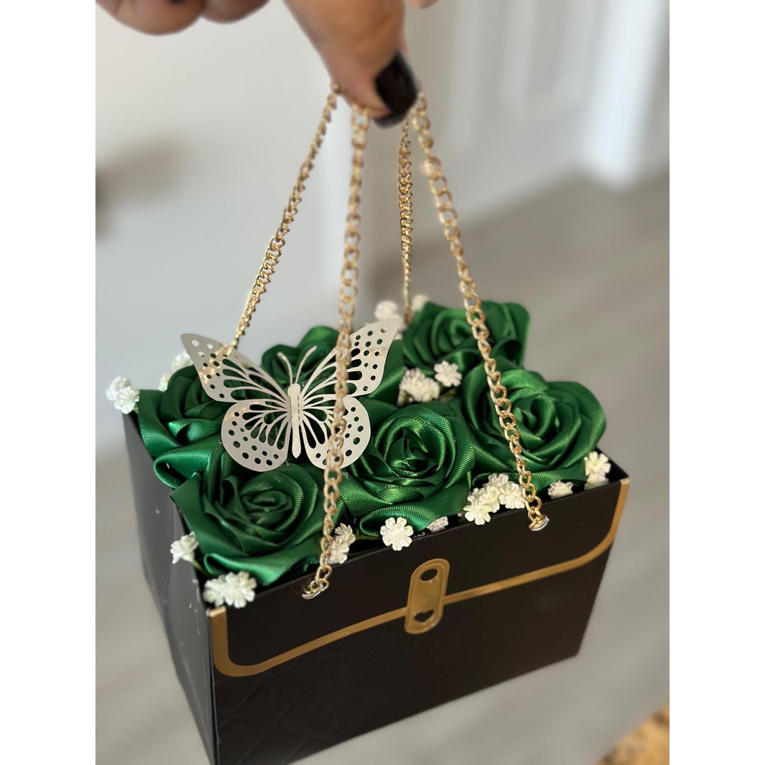 Eternal Roses Purse | Rosas Enternas | Ribbon Rose Purse - Etsy