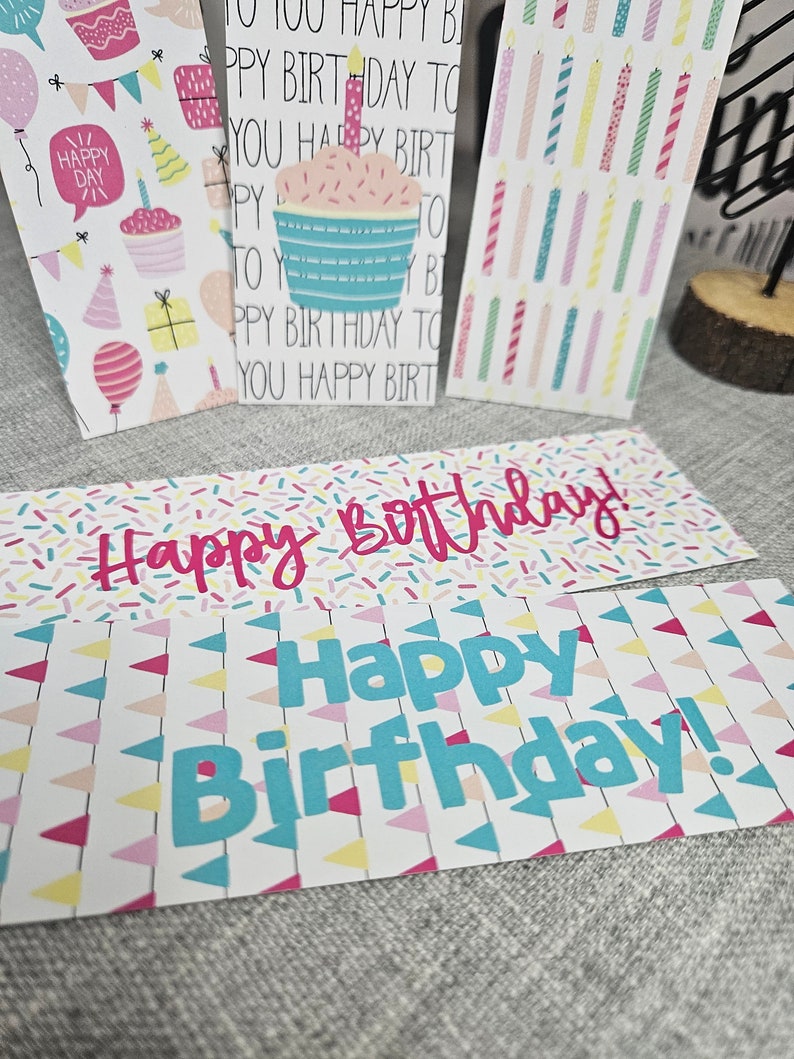 Birthday Bookmarks, Happy Birthday, Kids Bookmarks for Teachers and ...