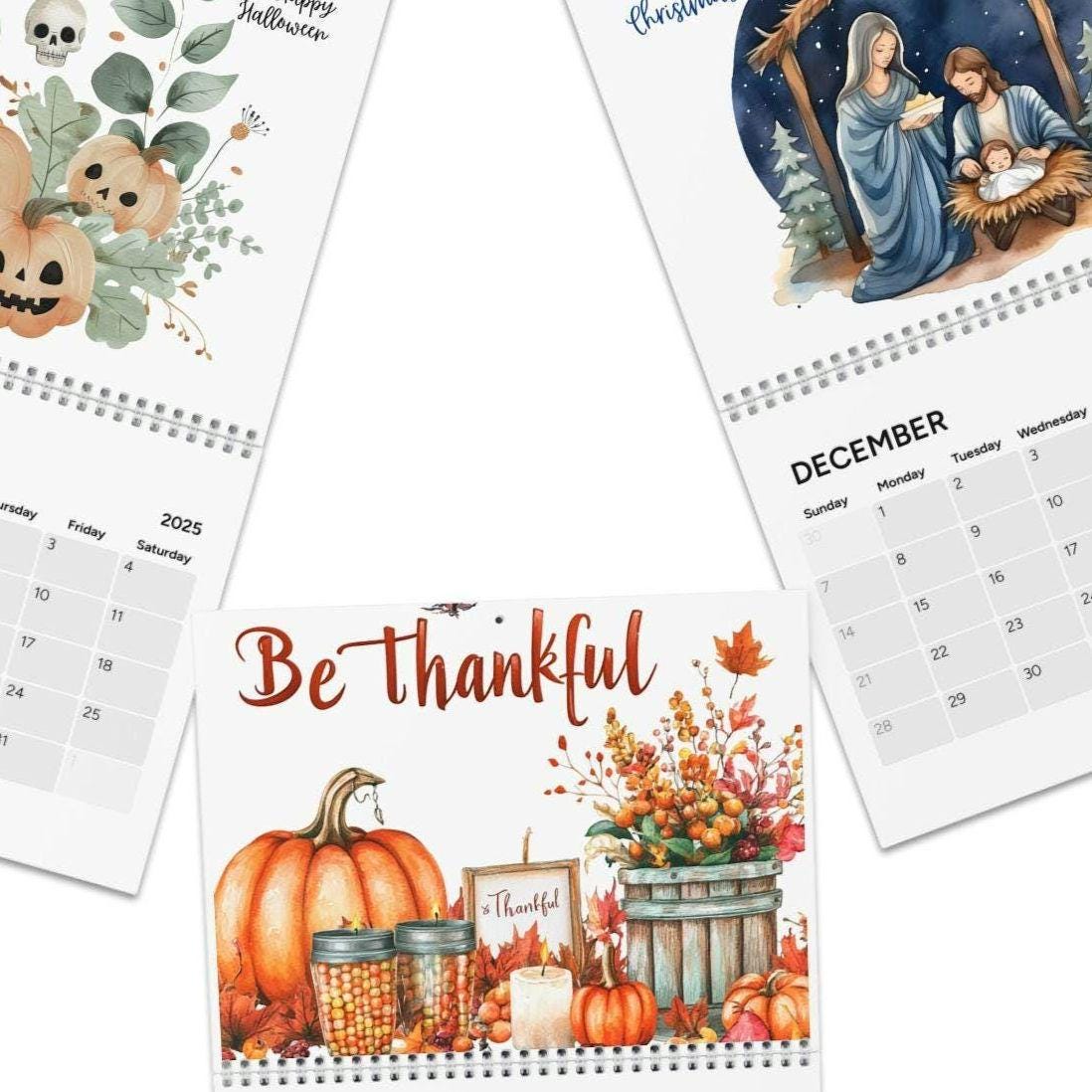 2025 Calendar, Wall Calendar, Monthly Calendar, 12 Month Calendar ...