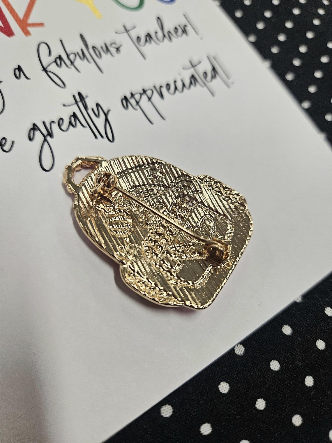 Teacher Appreciation Gift, Teacher Pin, Teacher Brooch, Cute Gifts for ...