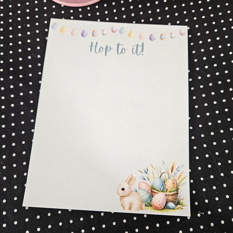 Easter Bunny Notepads, Notepads for Teachers, Blank Notepad, to Do List ...