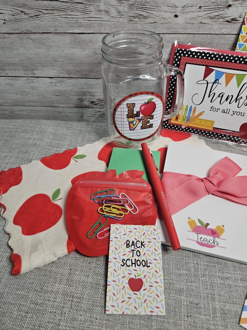 Apple Themed Gift Box, Teacher Gift Box, Fall Gift Bundle, Apple Gift ...