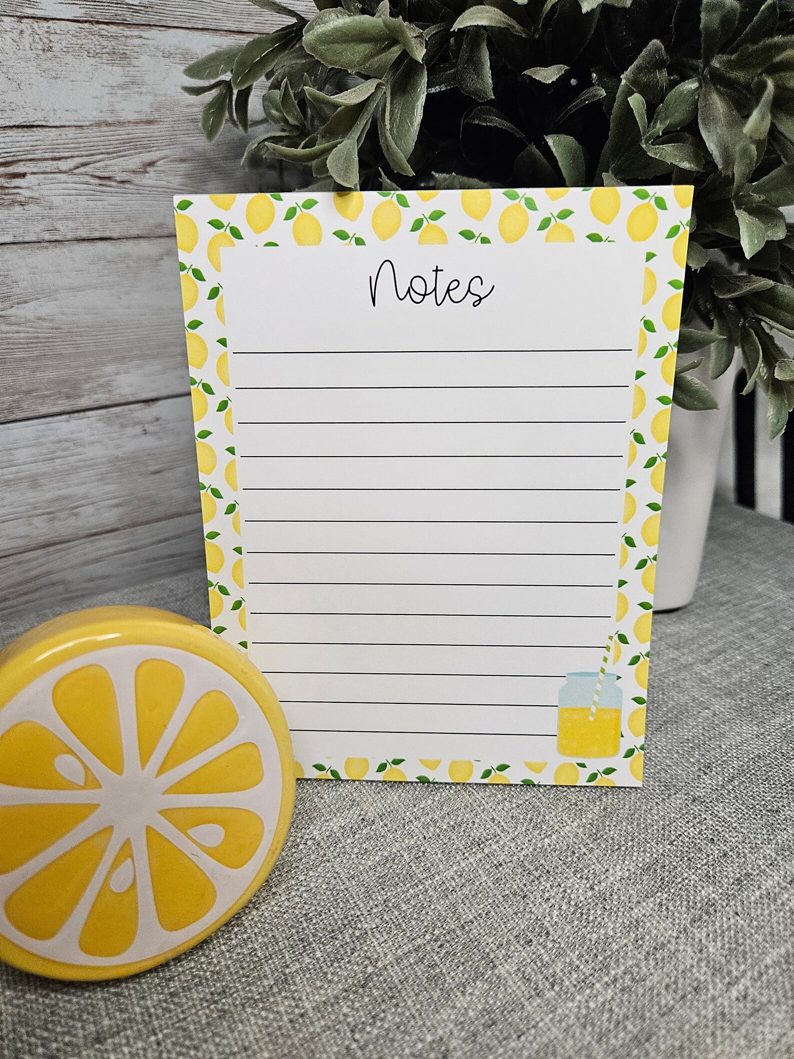Lemon Notepads, Cute Notepads for Teachers, Lemon Stationary, Lined ...