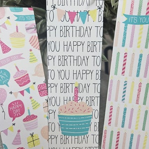 Birthday Bookmarks, Happy Birthday, Kids Bookmarks for Teachers and ...