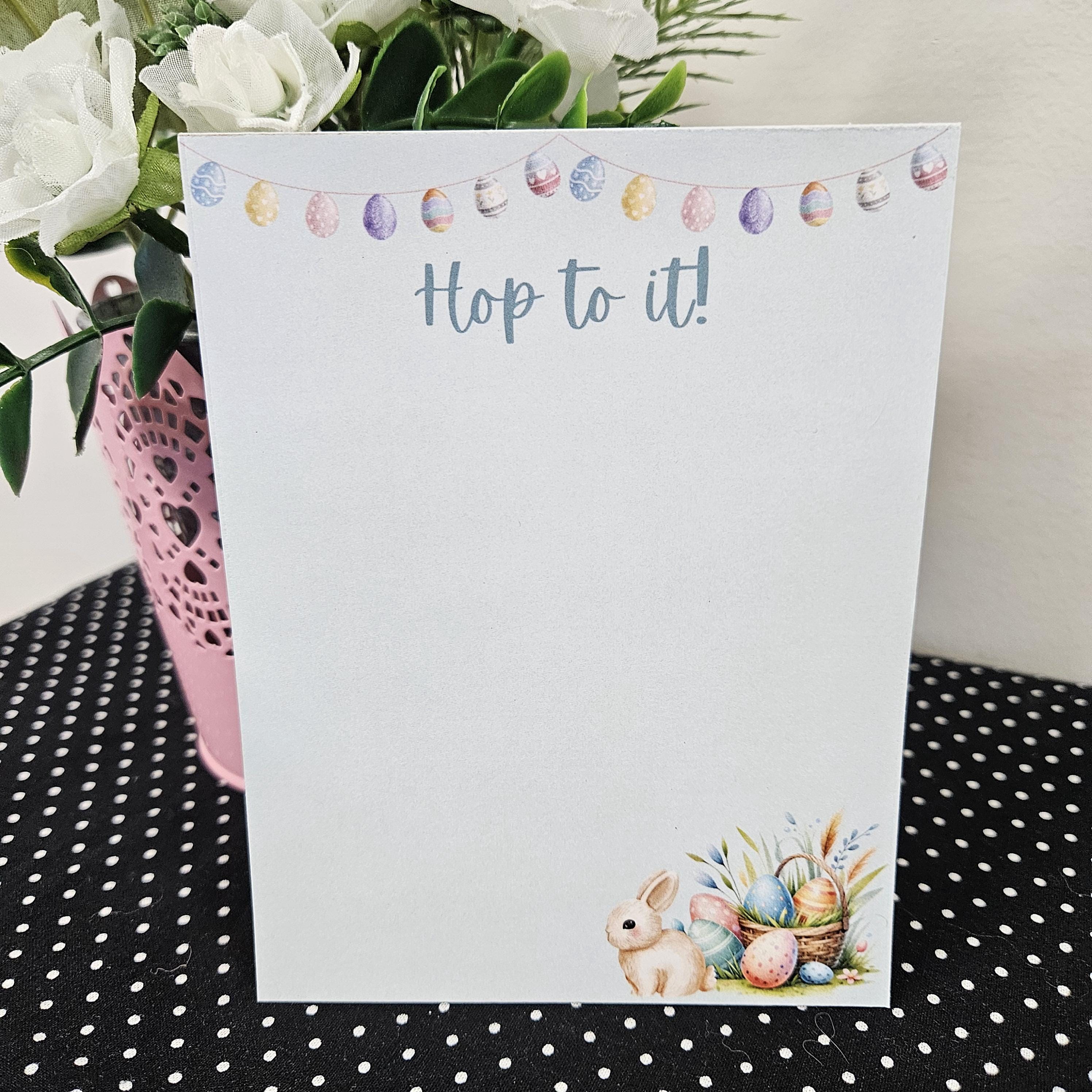 Easter Bunny Notepads, Notepads for Teachers, Blank Notepad, to Do List ...