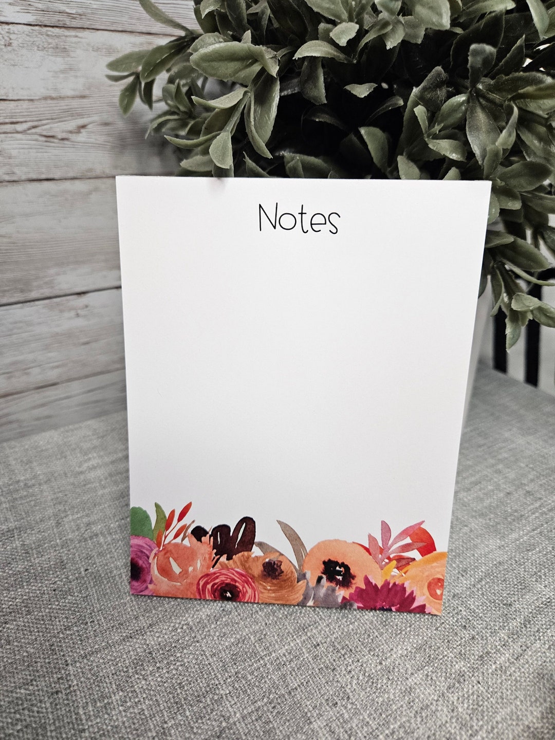 Floral Notepads, Notepads for Teachers, Blank Notepads, Floral Paper ...