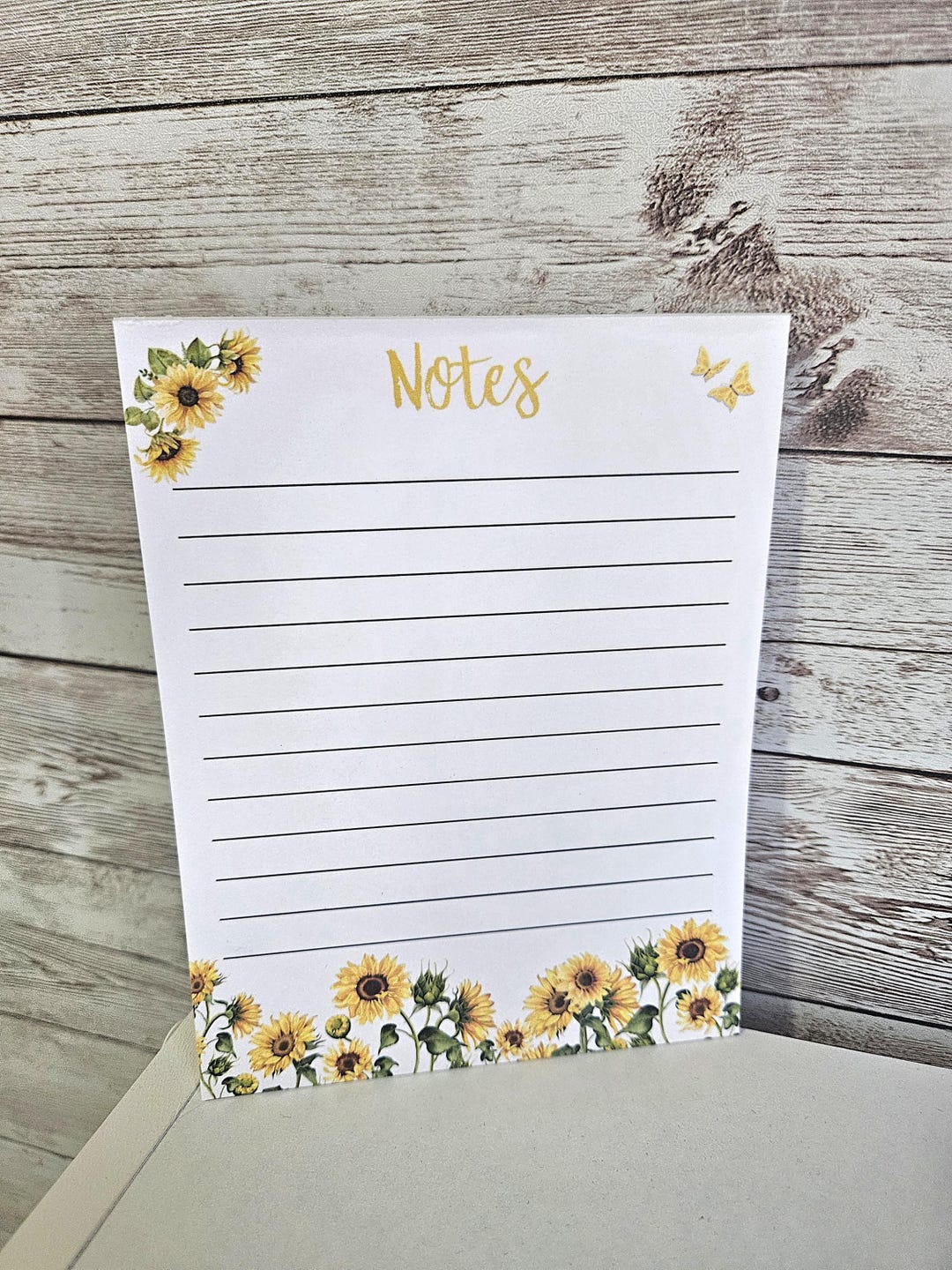 Sunflower Notepad, Notepads for Teachers, Lined Notepad, to Do List ...