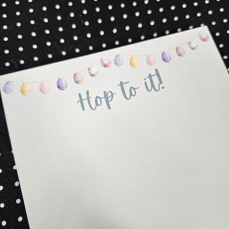 Easter Bunny Notepads, Notepads for Teachers, Blank Notepad, to Do List ...