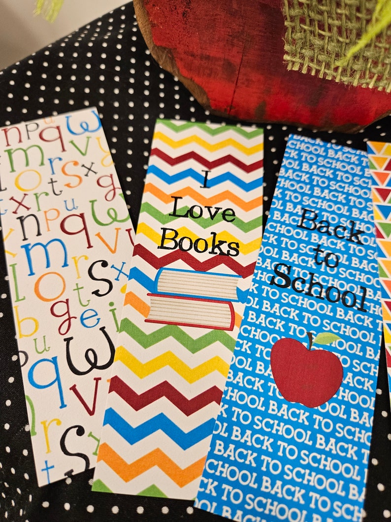 School Bookmarks, Back to School Bookmarks for Teachers and Students ...