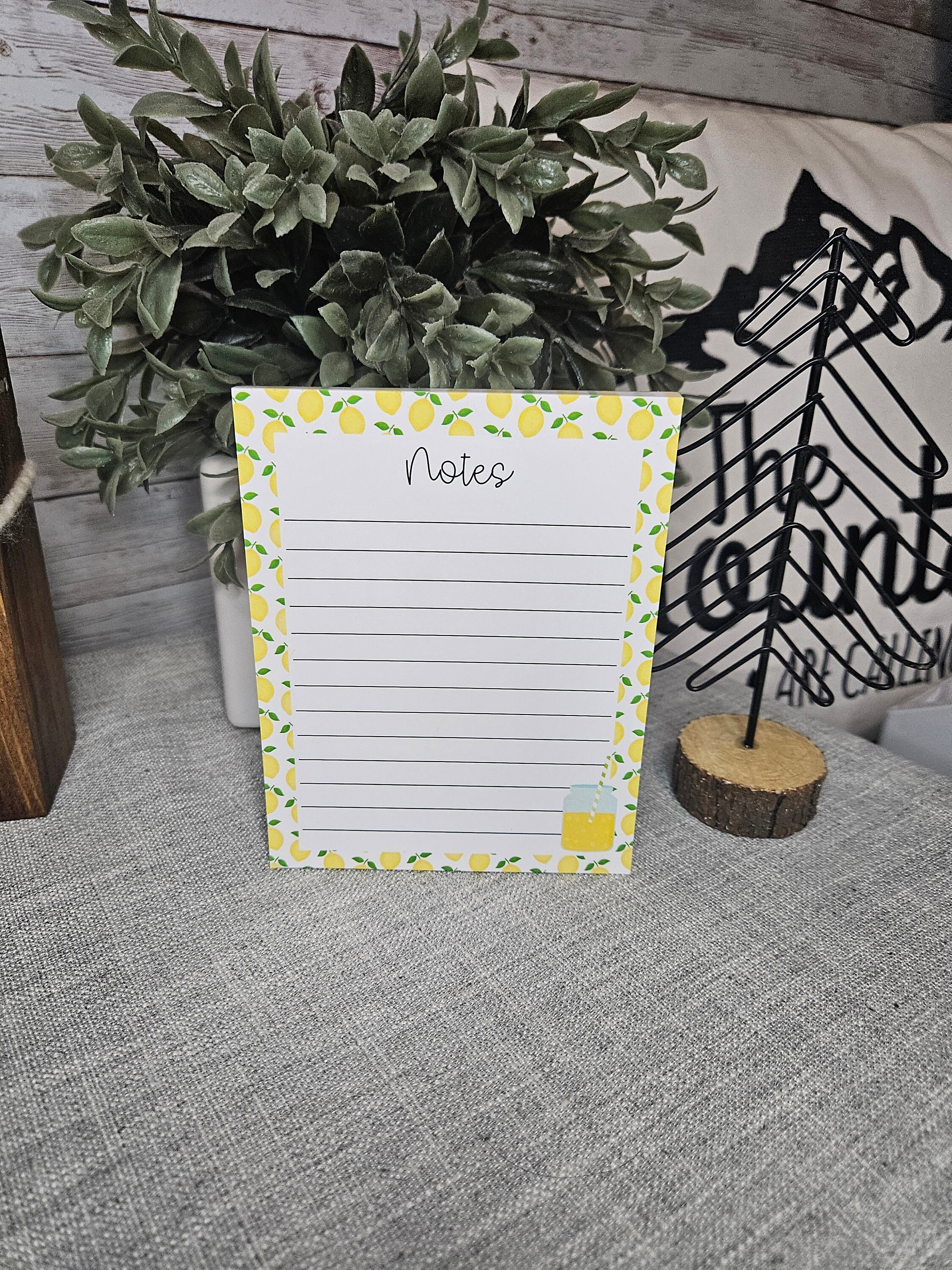 Lemon Notepads, Cute Notepads for Teachers, Lemon Stationary, Lined ...