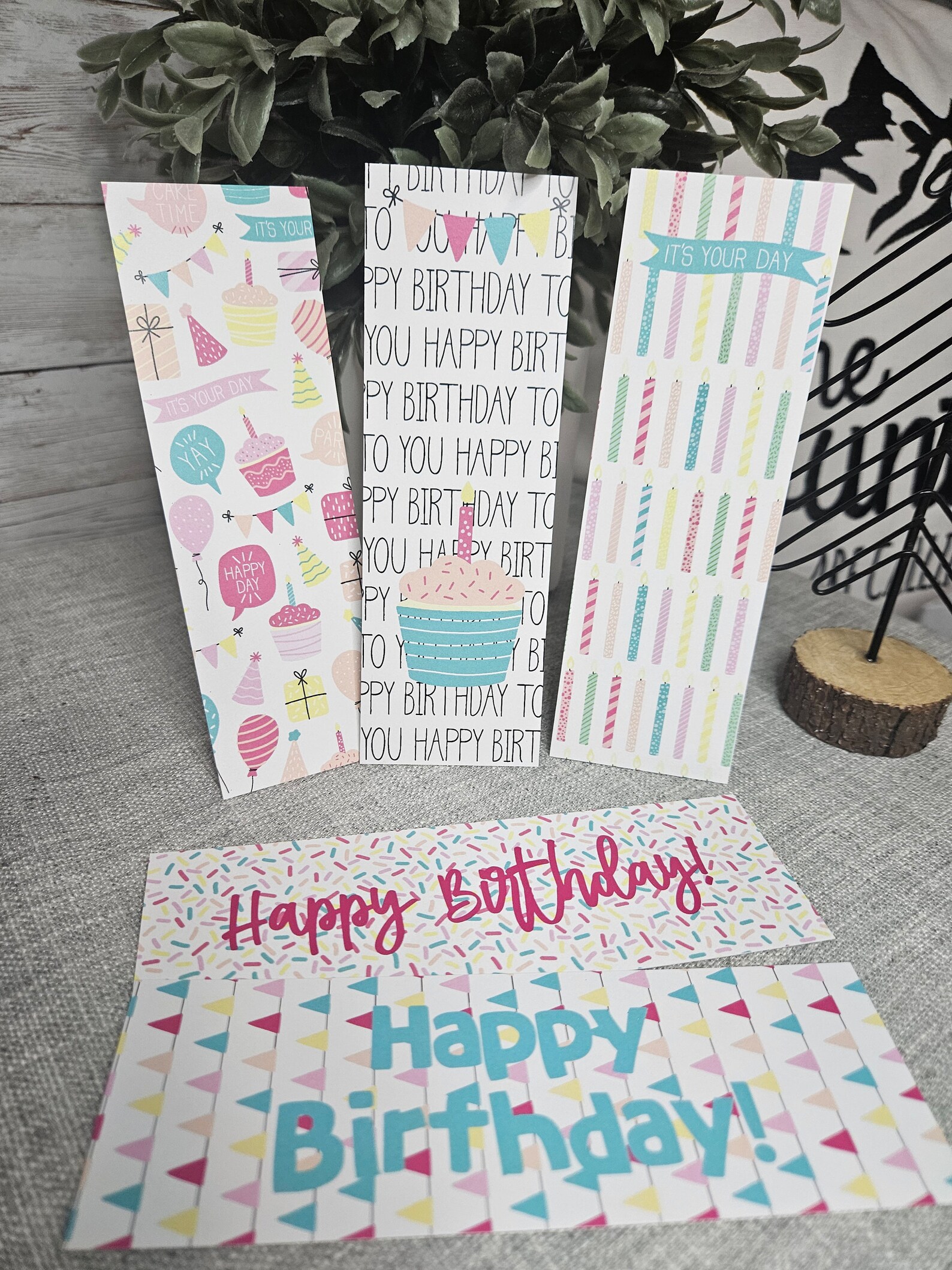 Birthday Bookmarks, Happy Birthday, Kids Bookmarks for Teachers and ...