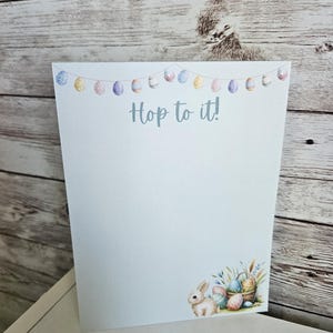 Easter Bunny Notepads, Notepads for Teachers, Blank Notepad, to Do List ...