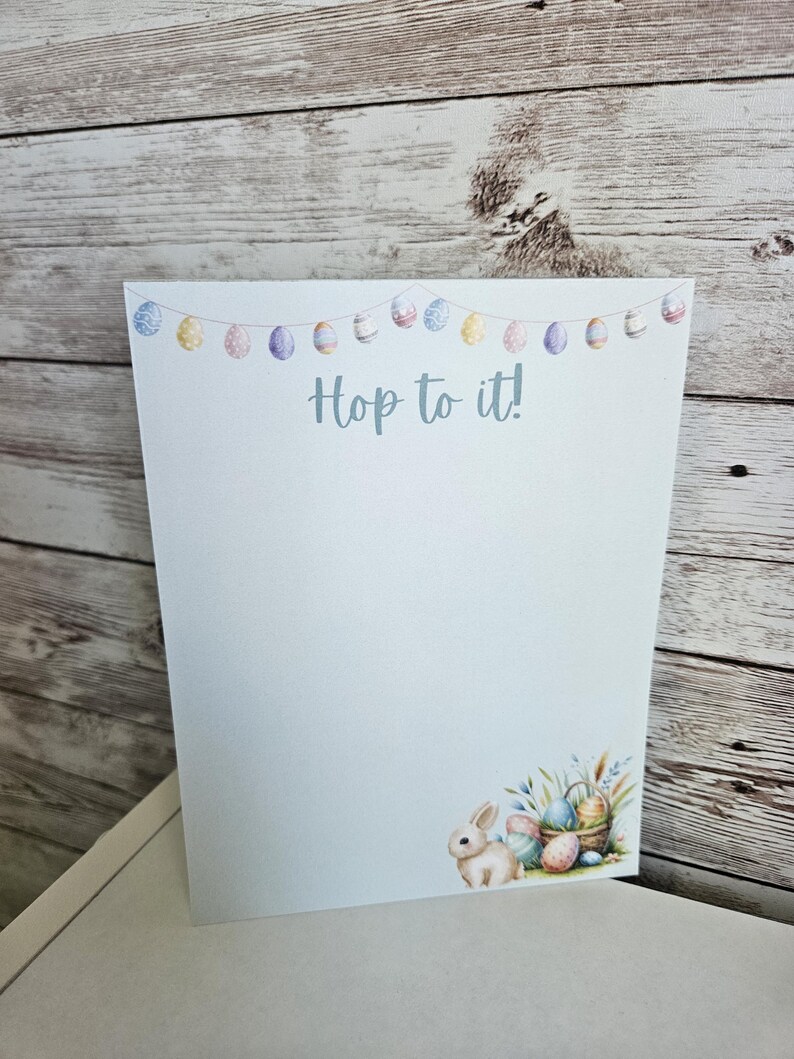 Easter Bunny Notepads, Notepads for Teachers, Blank Notepad, to Do List ...