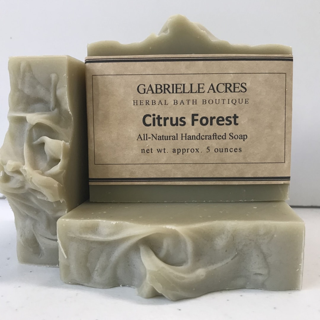 Citrus Forest Natural Soap,all Natural Soap, Essential Oil Soap, Nature ...