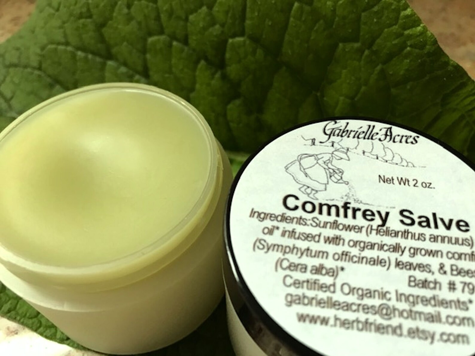 Comfrey Salve Organically Grown Comfrey Natural Healing - Etsy