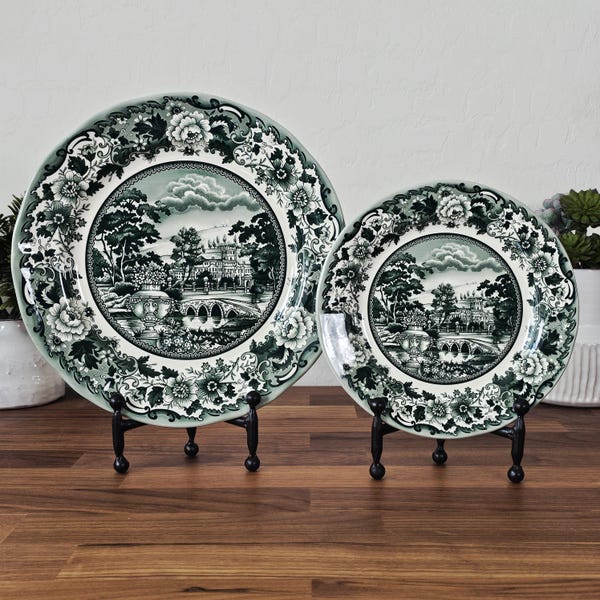 Green Transferware - Etsy