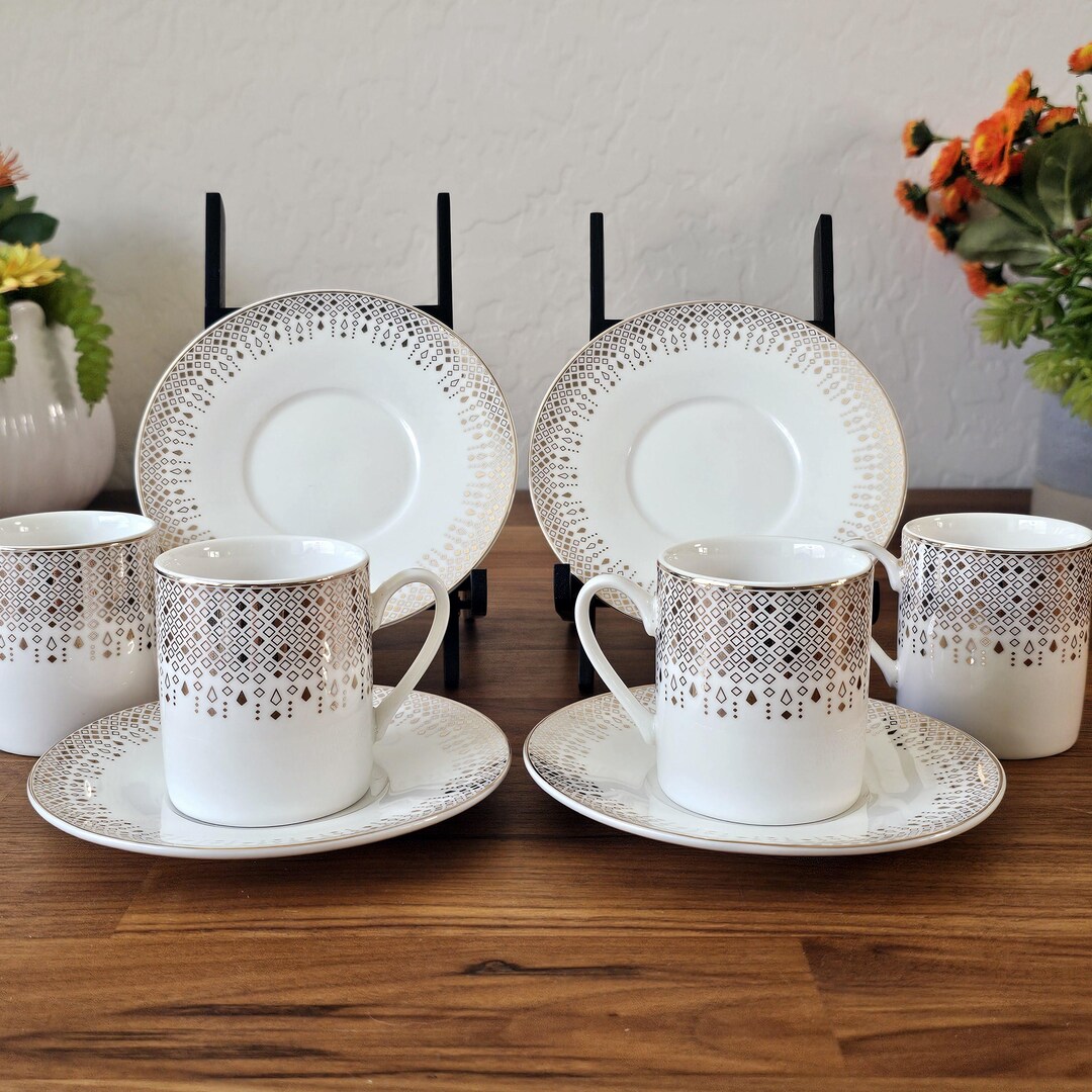 Espresso Gift Set, 8 Pc Set, Service for 4, Coffee Set, Tea Set ...