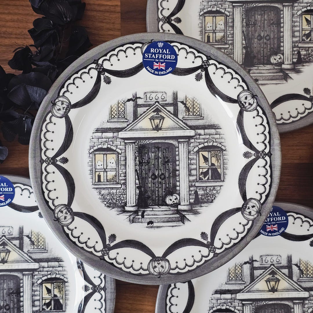 Royal Stafford Witch's House - Set of 3 RARE Pasta Bowls - Gothic ...