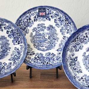 Blue Toile Transferware - PASTA BOWLS ONLY - Blue Tonquin Dinnerware ...