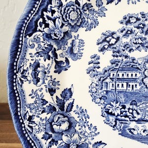 Blue Toile Transferware - PASTA BOWLS ONLY - Blue Tonquin Dinnerware ...