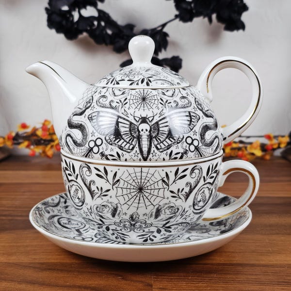 Goth Tea Set - Etsy