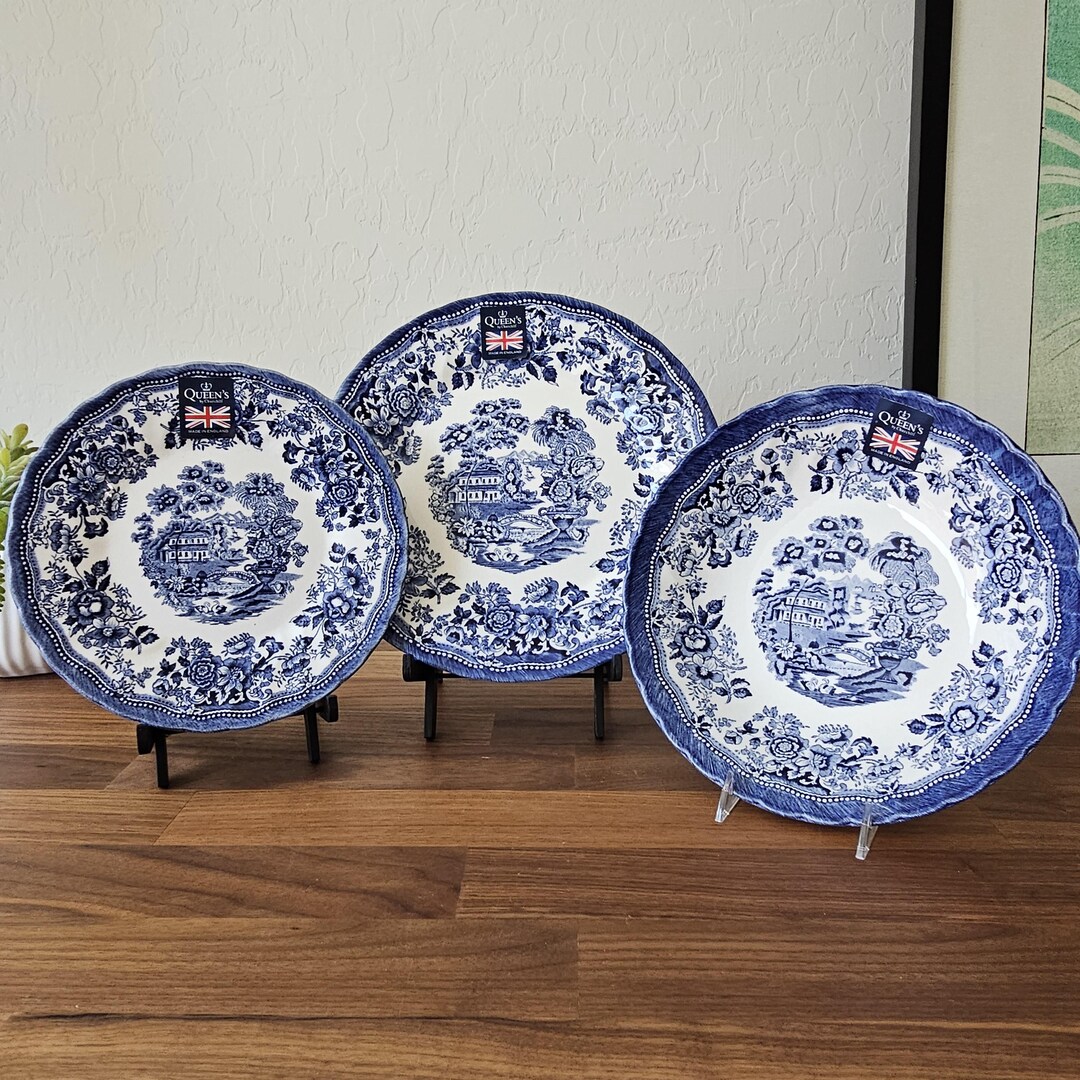 Blue Toile Transferware, PASTA BOWLS ONLY, Vintage Inspired Gallery ...