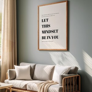 Philippians Wall Art Printable Minimalist Artwork With Bible Scripture ...