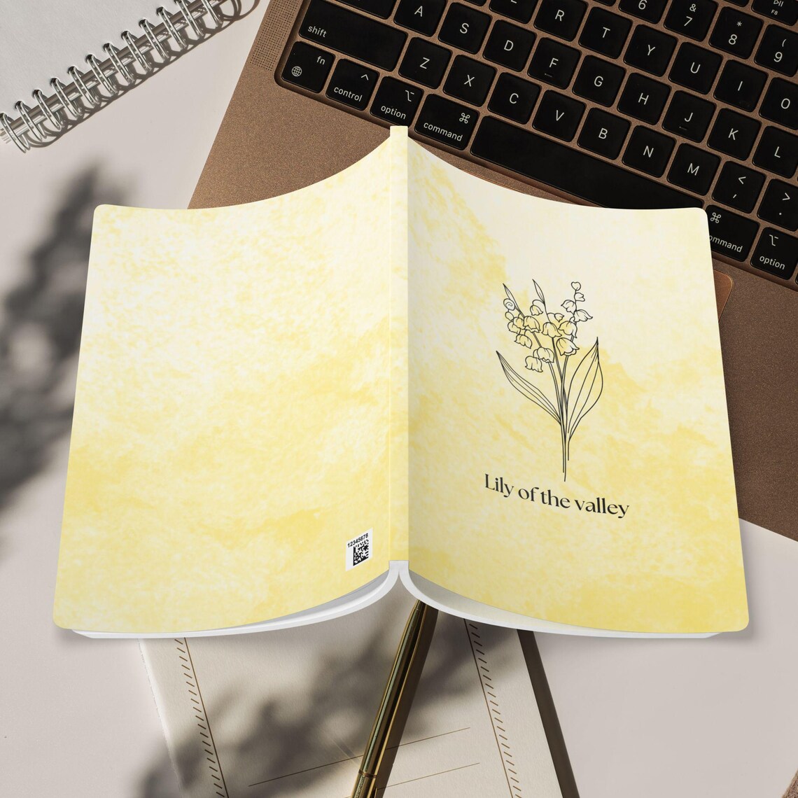 Birthflower, Custom Notebook, Birth Flower, Journal, Custom Notepad ...
