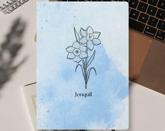 Birthflower, Custom Notebook, Birth Flower, Journal, Custom Notepad ...
