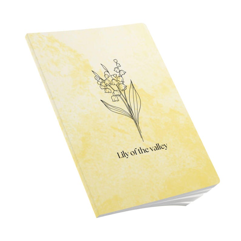 Birthflower, Custom Notebook, Birth Flower, Journal, Custom Notepad ...