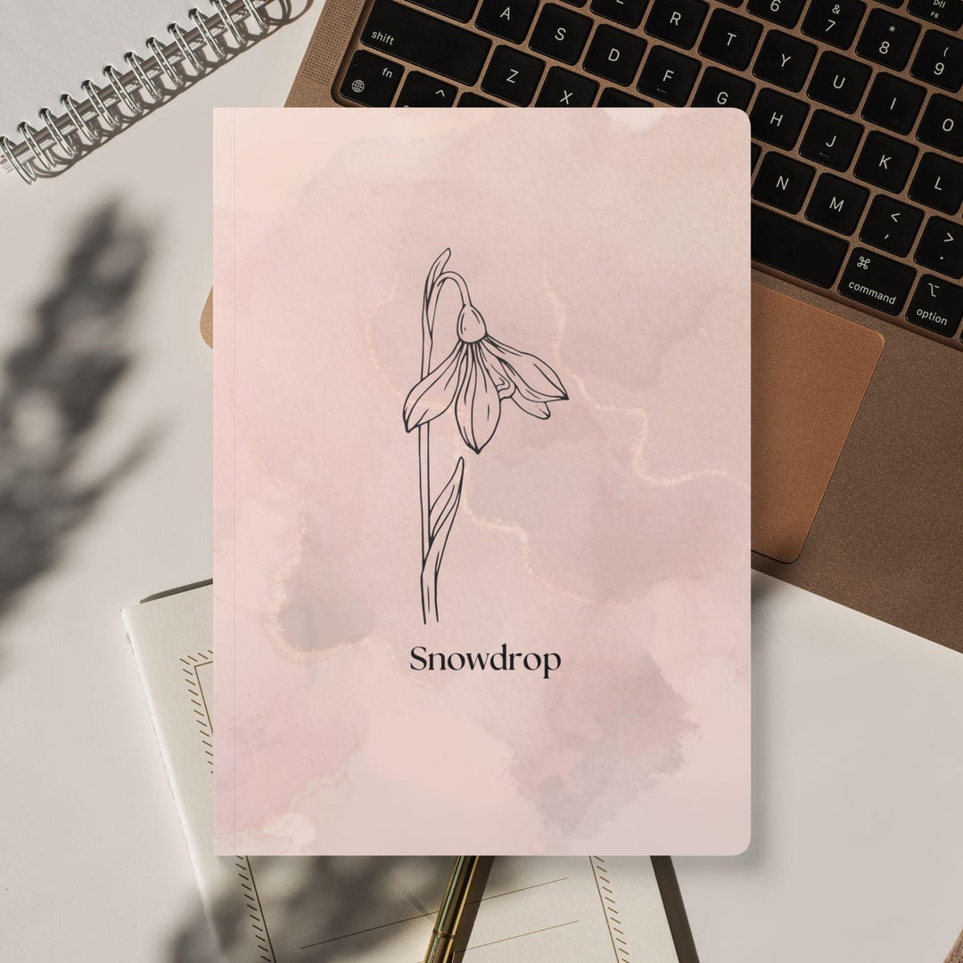 Birthflower, Custom Notebook, Birth Flower, Journal, Custom Notepad ...