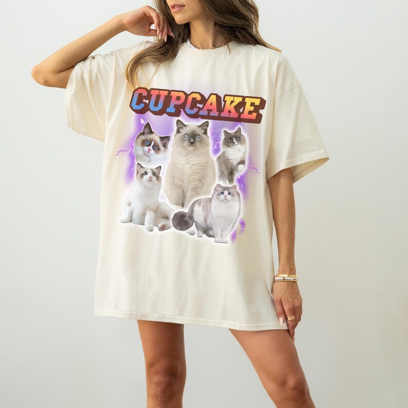 Custom Retro Style Pet Comfort Color Shirt, Personalized Dog Cat Tshirt ...