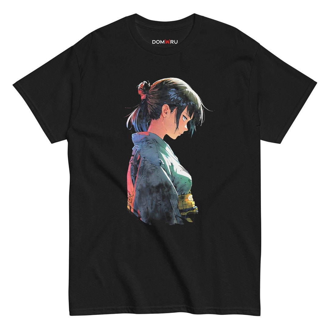 Samurai Tshirt, Anime Girl, Anime Shirt - Etsy