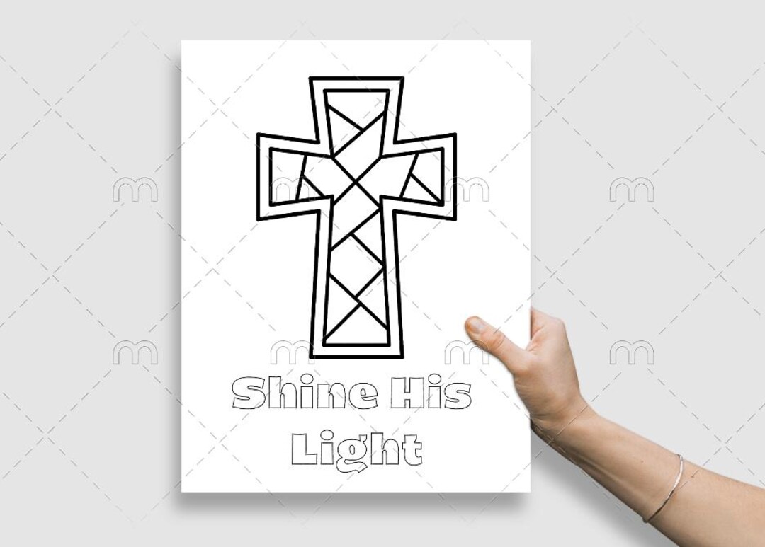 DIY Printable Tissue Paper Cross Craft Kit for Kids' Church Activity ...