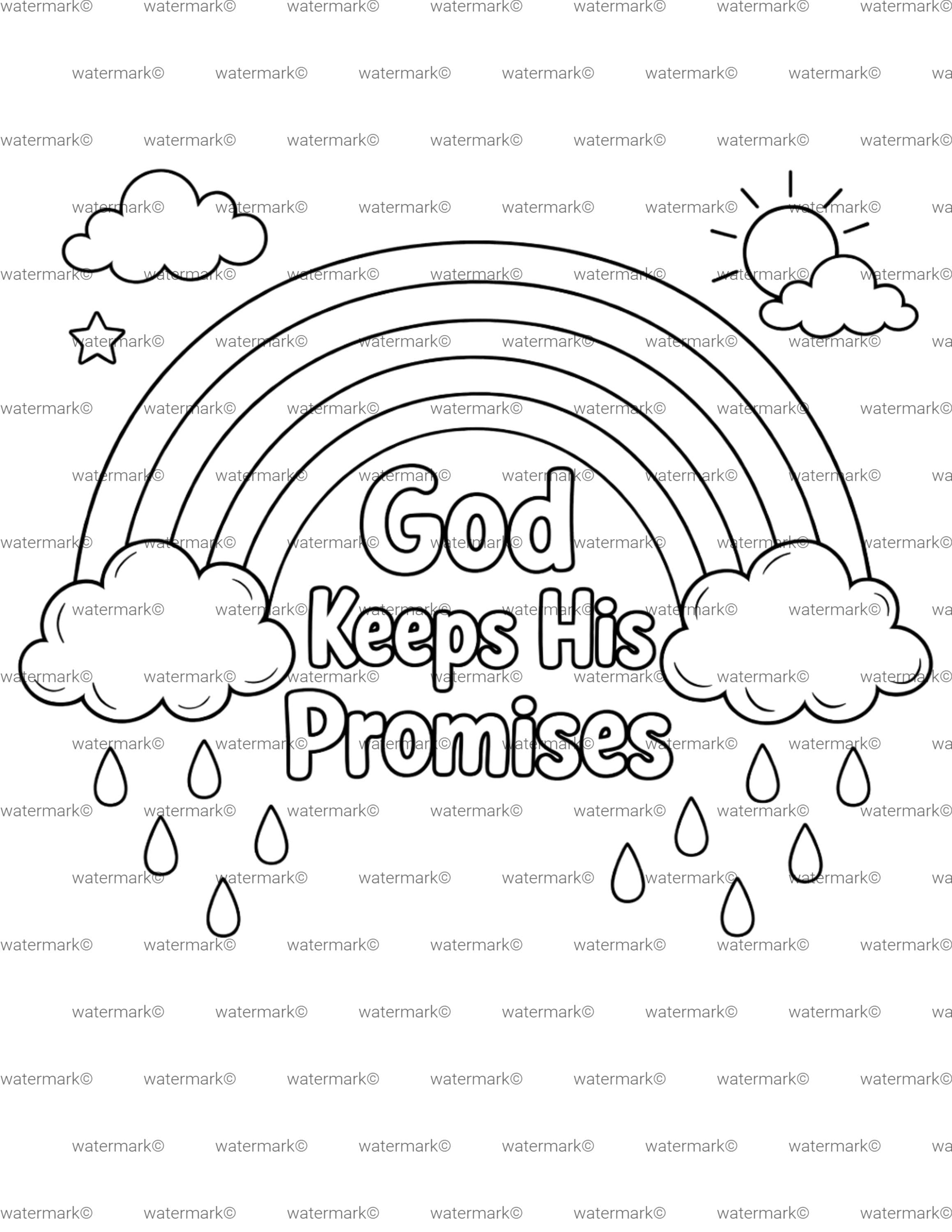 Rainbow Promise Bible Activities for Kids | Noah’s Ark Christian ...