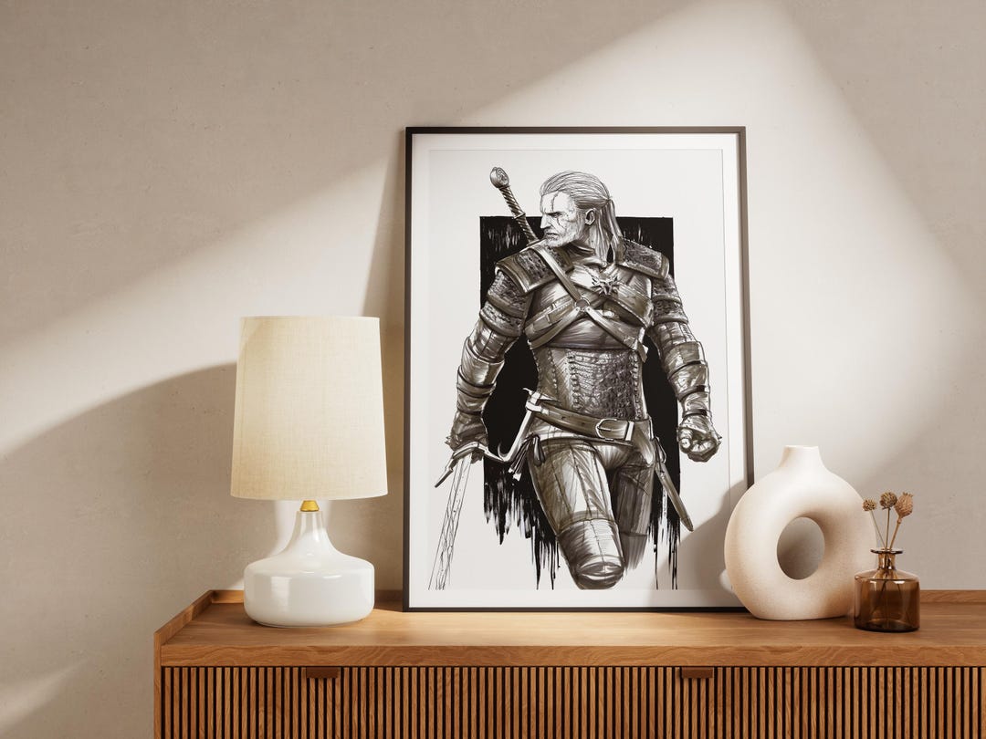 Witcher Poster Geralt Minimalist Poster Game History Poster Gifts for ...
