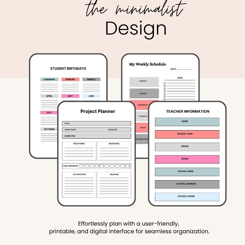 2024 Teacher Planner / Digital Teacher Planner / Teacher Planner ...