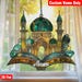 Mosque Dome Acrylic Suncatcher - Faux Stained Glass Window Hanging for ...