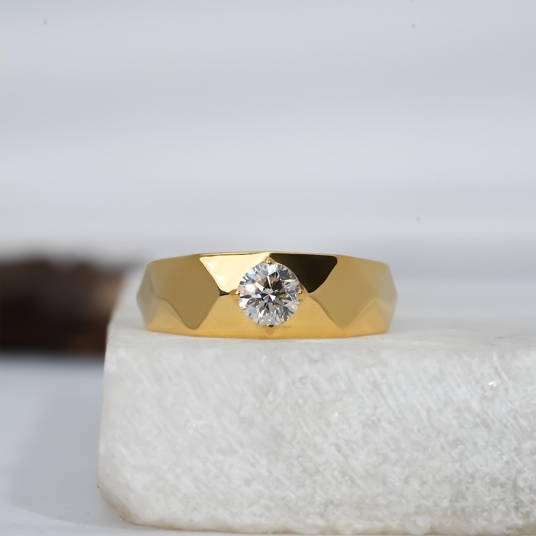 Classic Rockwell Design Solitaire Round Brilliant Lab Grown Diamond ...