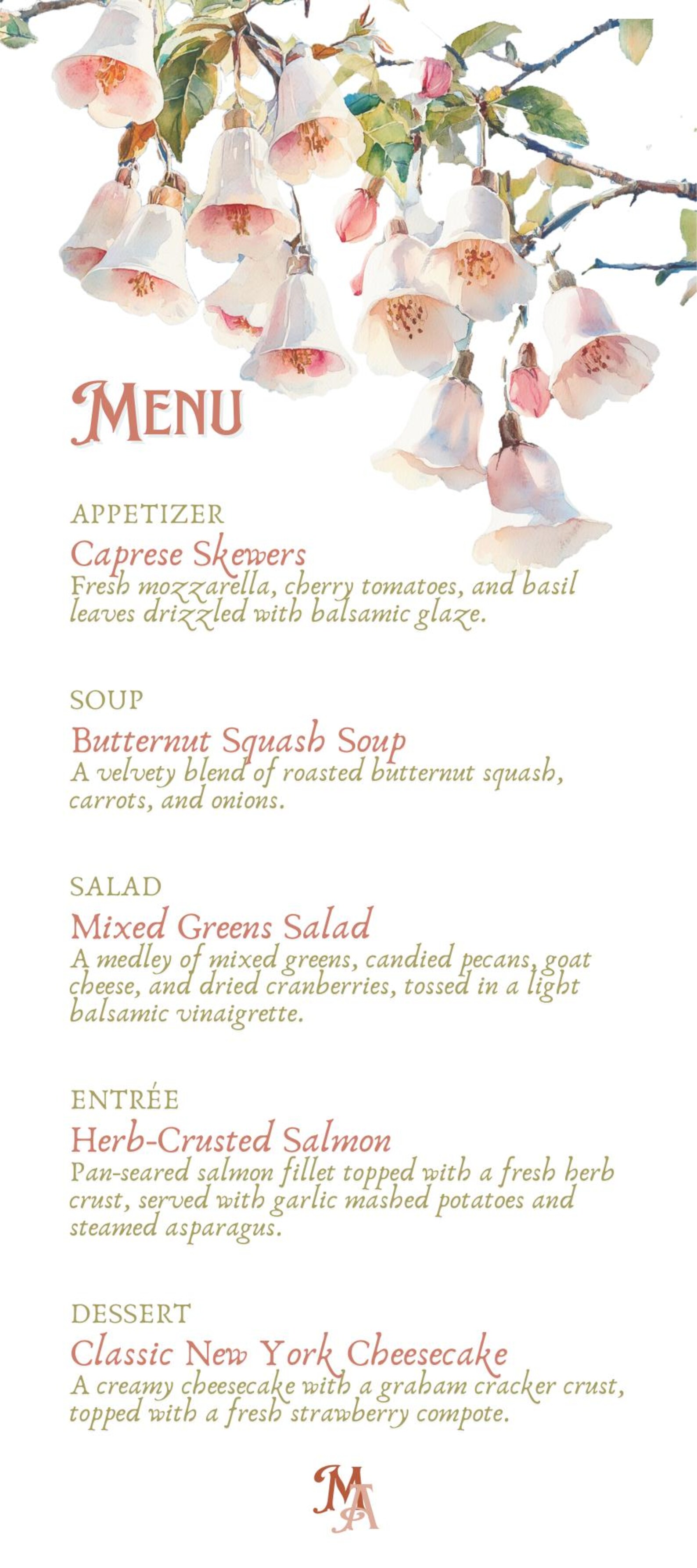 Menu Cards, Menu Template, Menu Template Download, Menu Template Canva ...